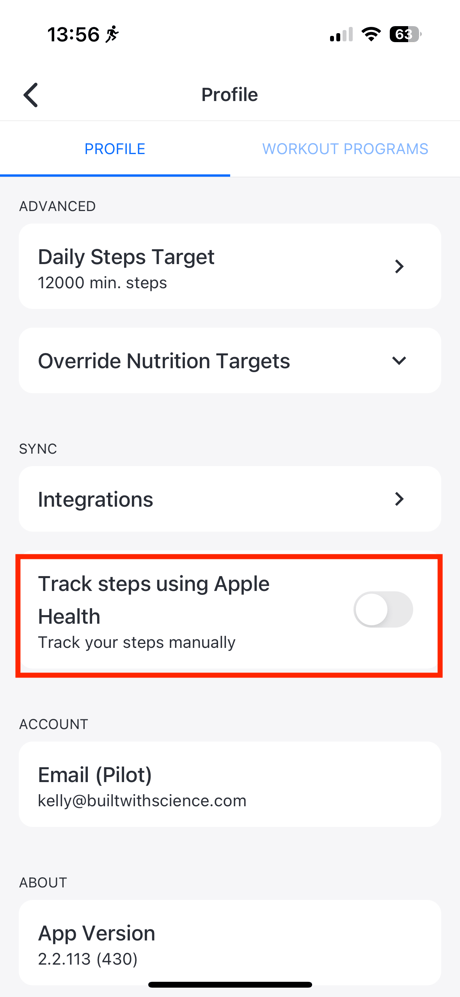How do I track my steps manually?